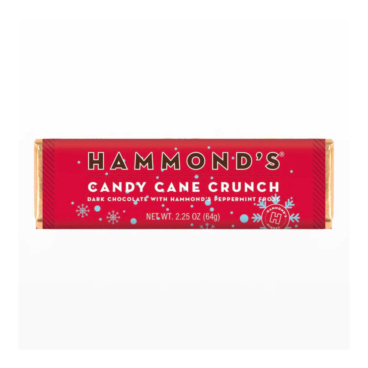 Hammond's Candies Candy Cane Crunch Dark Chocolate Bar